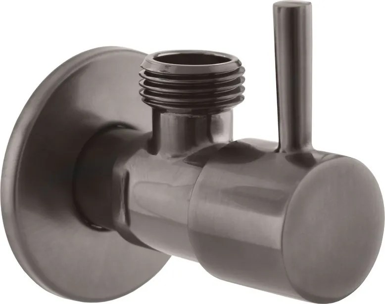 Sapho rohový ventil s keramickým vrškem 1/2 x 3/8 gun metal šedá SL028