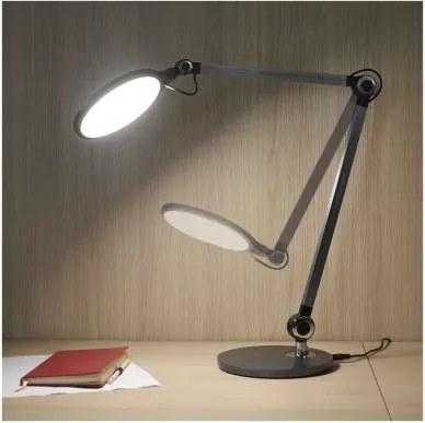 Stolní LED lampa Karen s bezdrátovým nabíjením černá