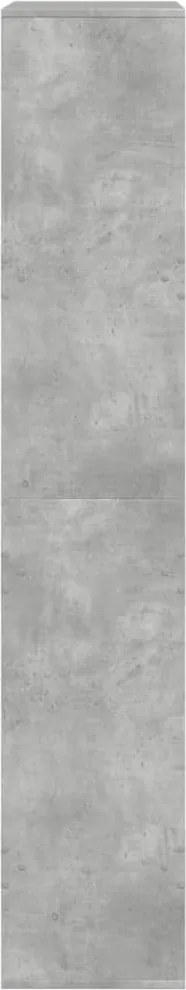 Dělicí stěna betonově šedá 100 x 33 x 175 cm kompozitní dřevo 3309576