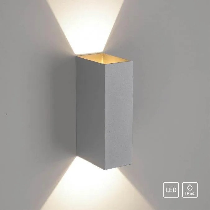 PN 9467-15 BLOCK LED venkovní nástěnné svítidlo šedá IP54 3000K - PAUL NEUHAUS