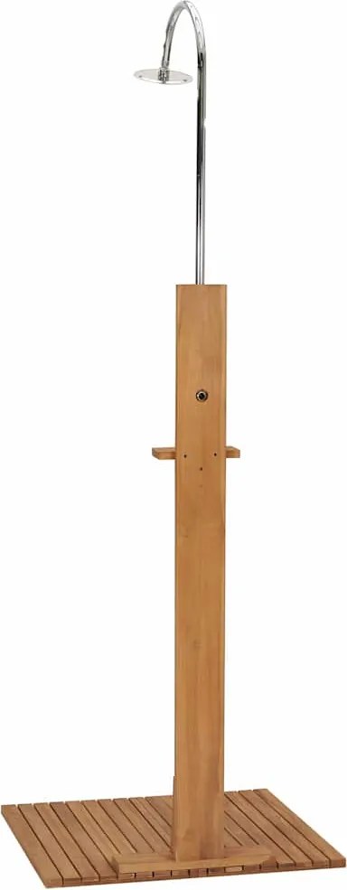 Zahradní sprcha 75 x 75 x 210 cm masivní teakové dřevo 312276