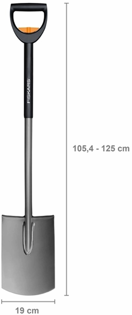 Fiskars SmartFit Rýč teleskopický, rovný délka 105 - 125cm (131310) 1000620, 1066733