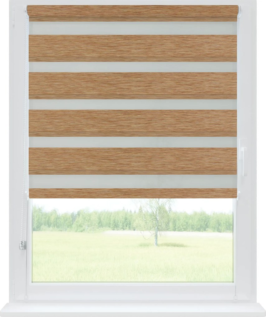 Dekodum Zatemňovací roleta den a noc Jantarová 124x220 cm