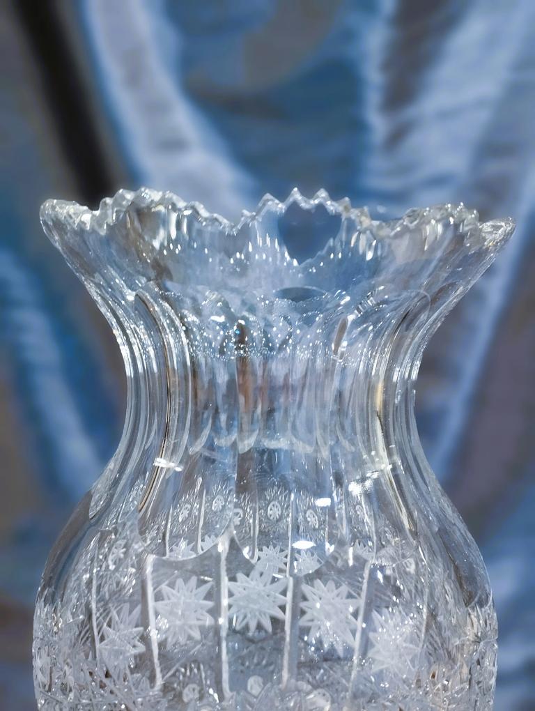 Broušená váza Amfora 25 cm