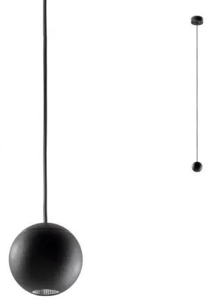 Redo Závěsné LED svítidlo Obo ø 5cm Barva: Černá