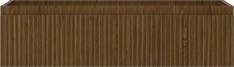 Mexen Rivel, koupelnová skříňka 90 cm, 1 zásuvka, drážkovaná, ořech, 91A20-09023-1-BF86