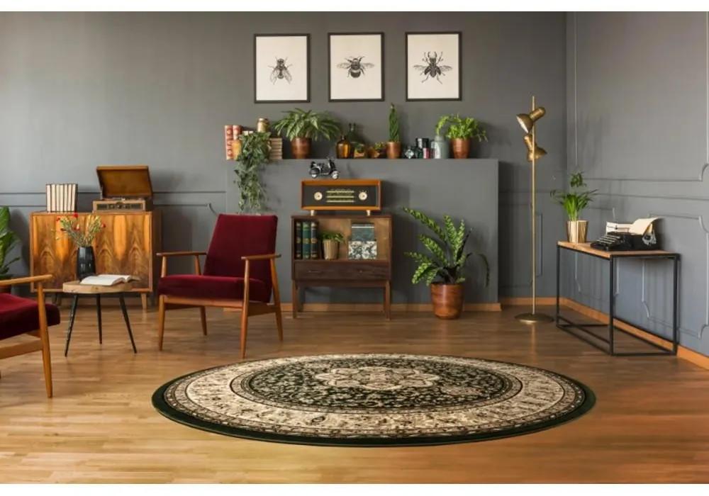Kusový koberec Agas zelený kruh 120cm
