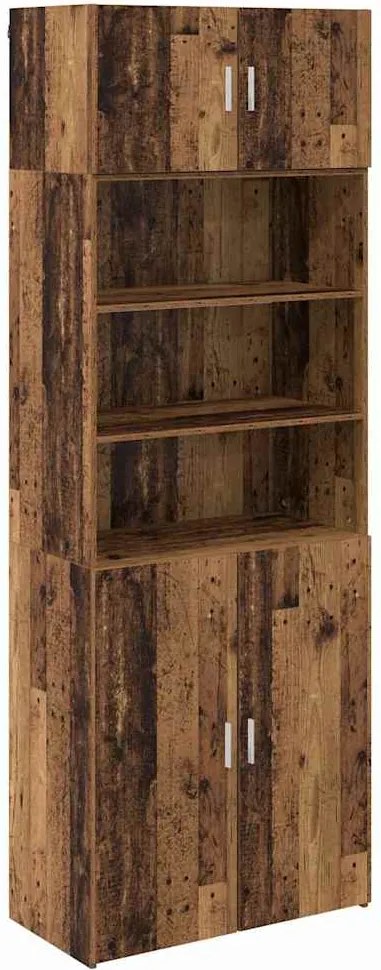 Úložná skříňka Staré dřevo 80 x 42,5 x 225 cm Kompozitní dřevo 3402818