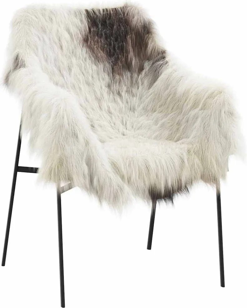 Ovčí kůže smíšená barva (60-70) x (90-100) cm 335863
