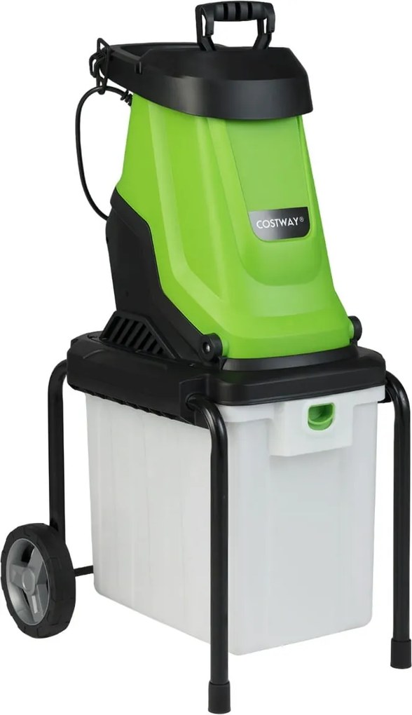 Costway 2800 W elektrický drtič s 50 L sběrná nádoba štěpkovač