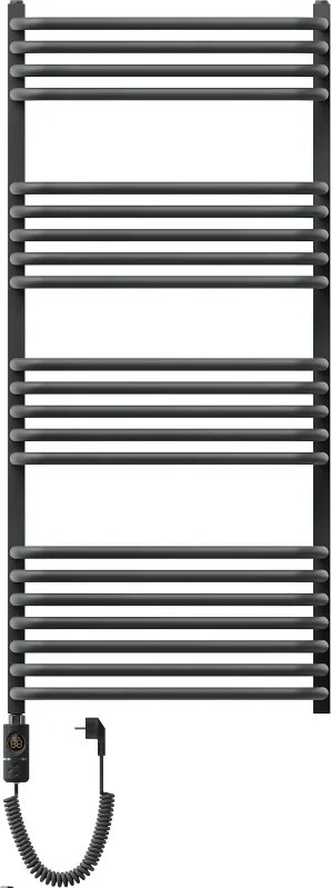 Mexen Apollo, elektrické topné těleso 1210x550 mm + topná tyč 600 W, antracitová, W117-1210-550-2600-66