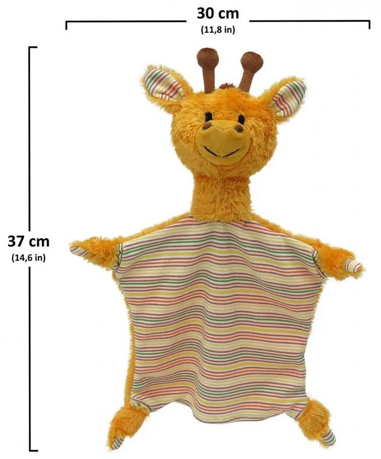 Moravská ústředna Uzlíkový maňásek Žirafa 37 cm