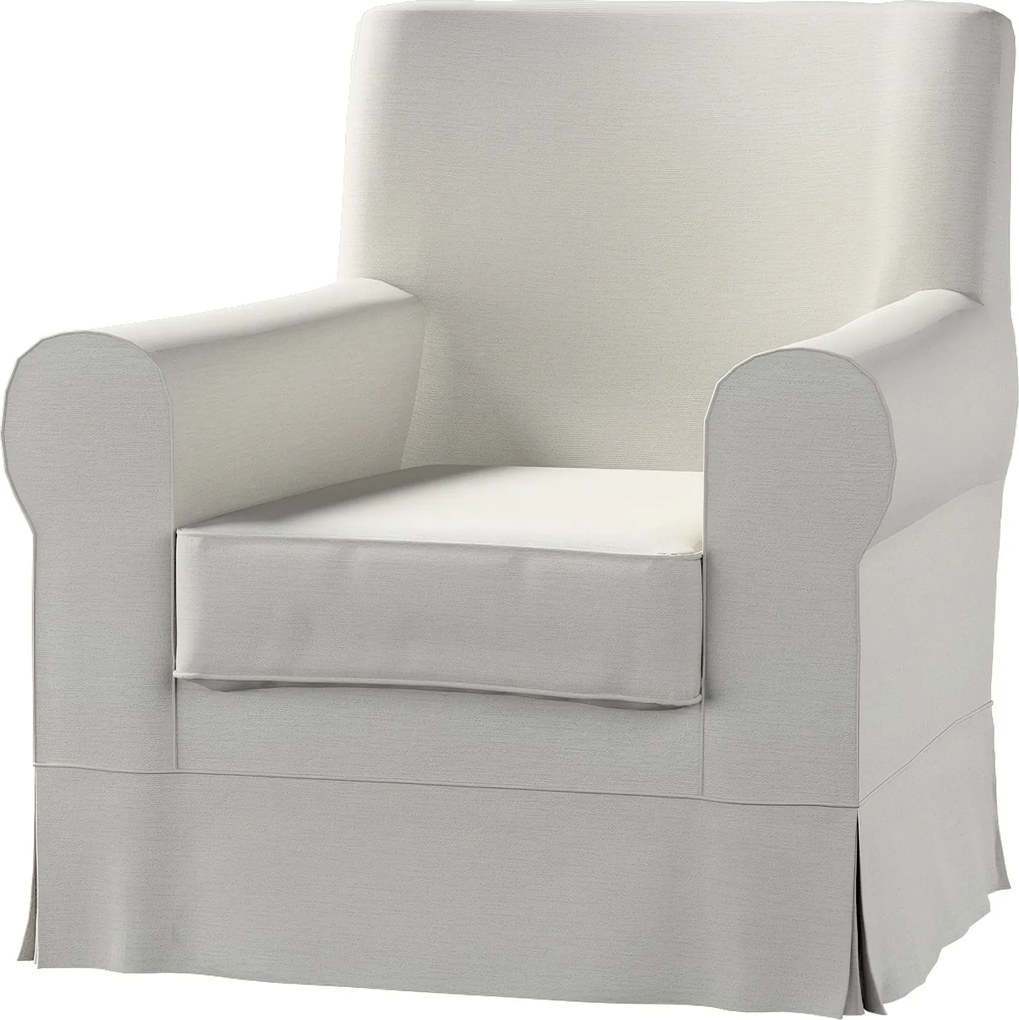 Potah na křeslo IKEA Ektorp Jennylund barva šedá látka lesklé, pletený vzor, sametová