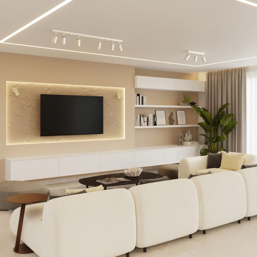 Sollux Lighting Stropní svítidlo RING 3P béžové