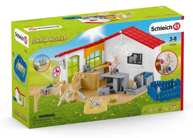 Schleich 42502 Veterinární ordinace pro domácí zvířata