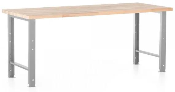 Výškově nastavitelný dílenský stůl 200 x 80 cm