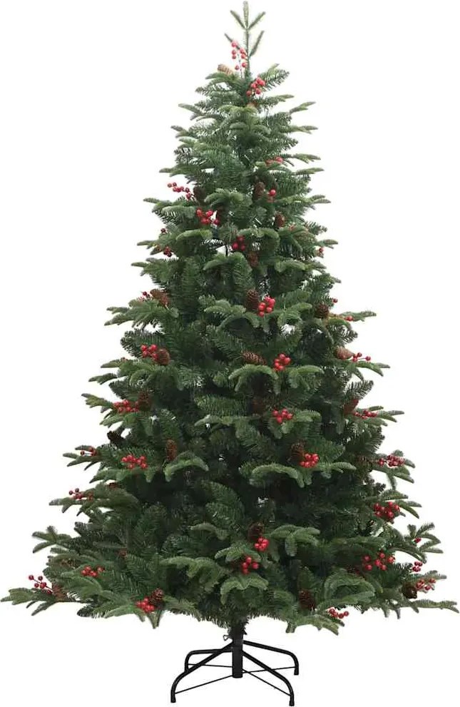Umělý vánoční stromeček Zelená 240 cm PVC, kov a plast 3395569