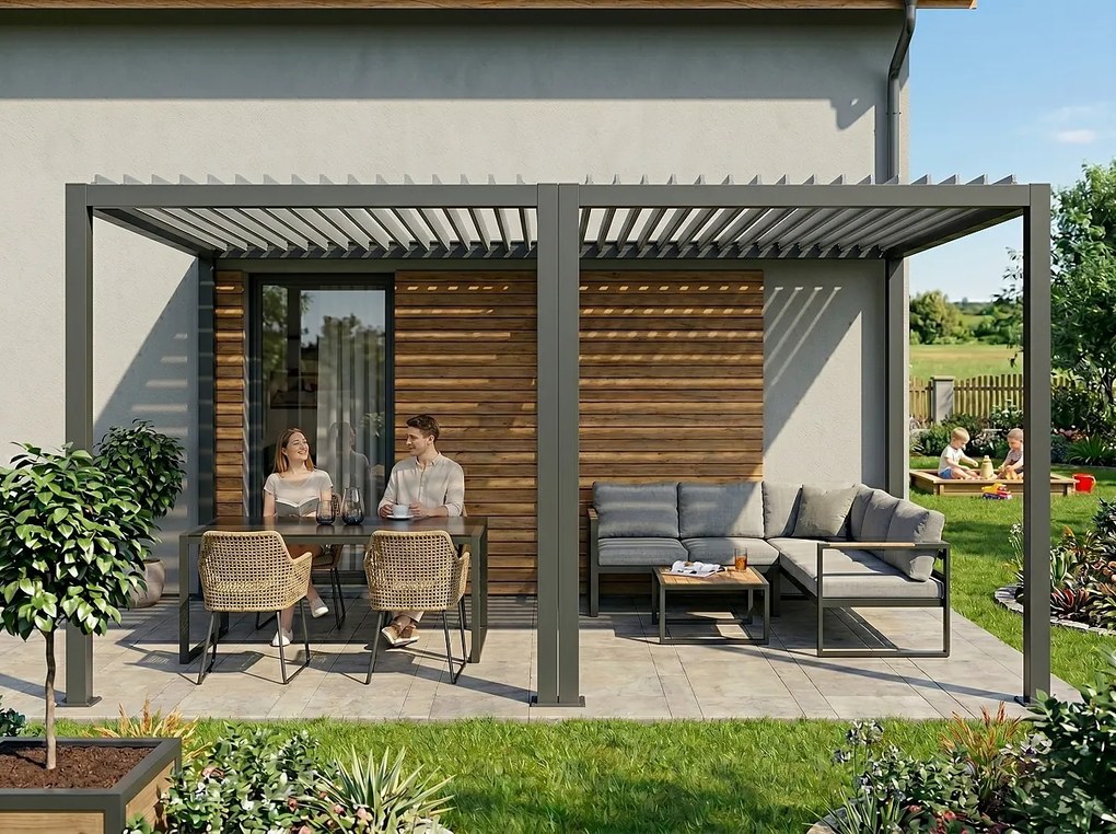 LANIT PLAST, s.r.o. hliníková bioklimatická pergola LANITPLAST PREMIUM 6x3 m LG4953