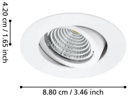 Eglo 33391 - SADA 3xLED Stmívatelné svítidlo SALICETO 3xLED/6W/230V bílá