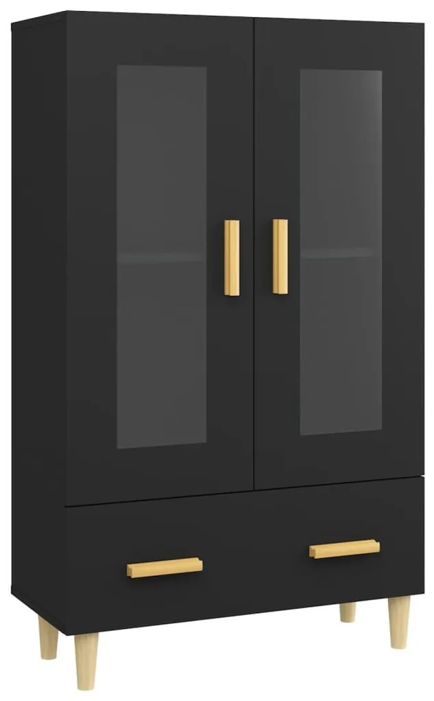 Highboard černý 70 x 31 x 115 cm kompozitní dřevo