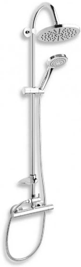 Novaservis - Sprchový set s termostatem, 20 cm, 1 proud, chrom SET040/TER,0