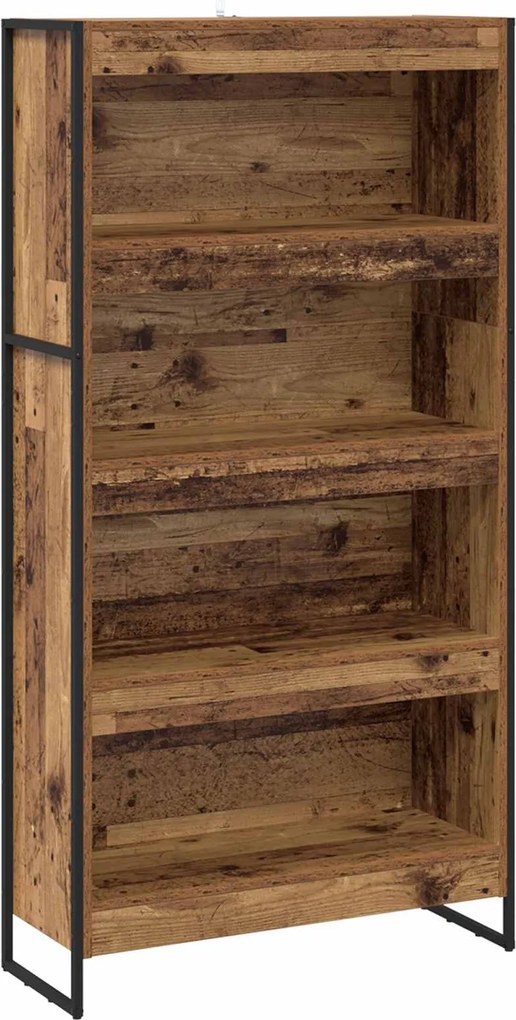 Knihovna 80 x 30 x 155 cm Kompozitní dřevo Staré dřevo 3403008