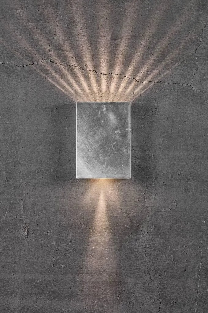 NOR 2019051031 Venkovní nástěnné svítidlo Fold 15 2x5W LED galvanizovaná ocel čirá - NORDLUX