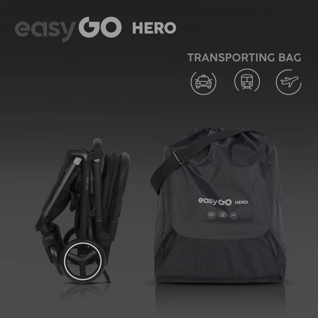 Sportovní kočárek EasyGo Hero Ebony Black