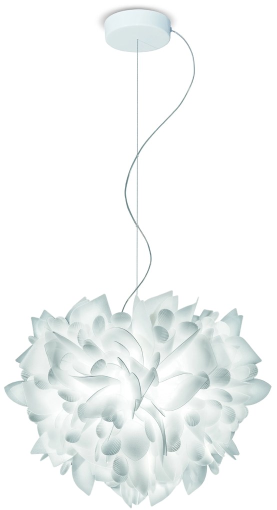 Slamp Veli Foliage, závěsné designové svítidlo s čirým kabelem, 2x12W E27, prům. 45cm