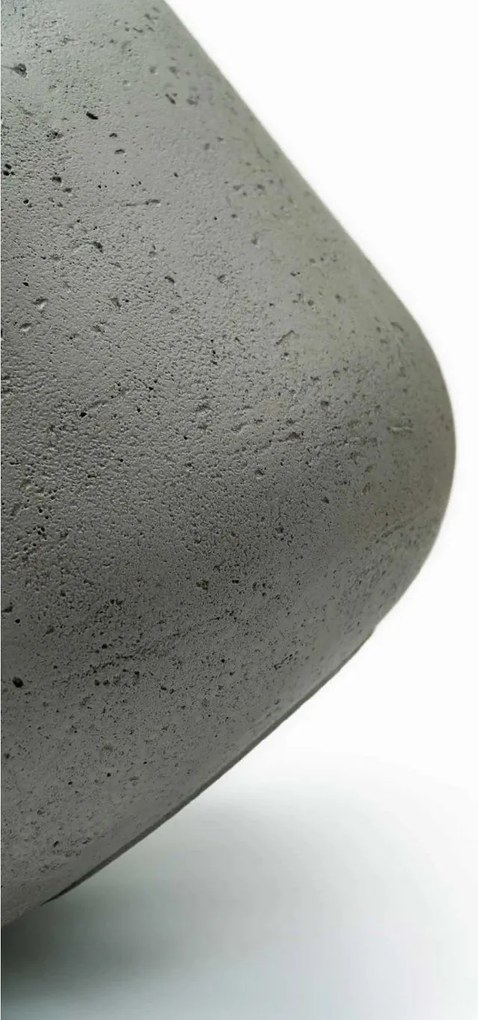 Kulatý květináč CHICO, sklolaminát, průměr 40 x výška 40 cm, šedý