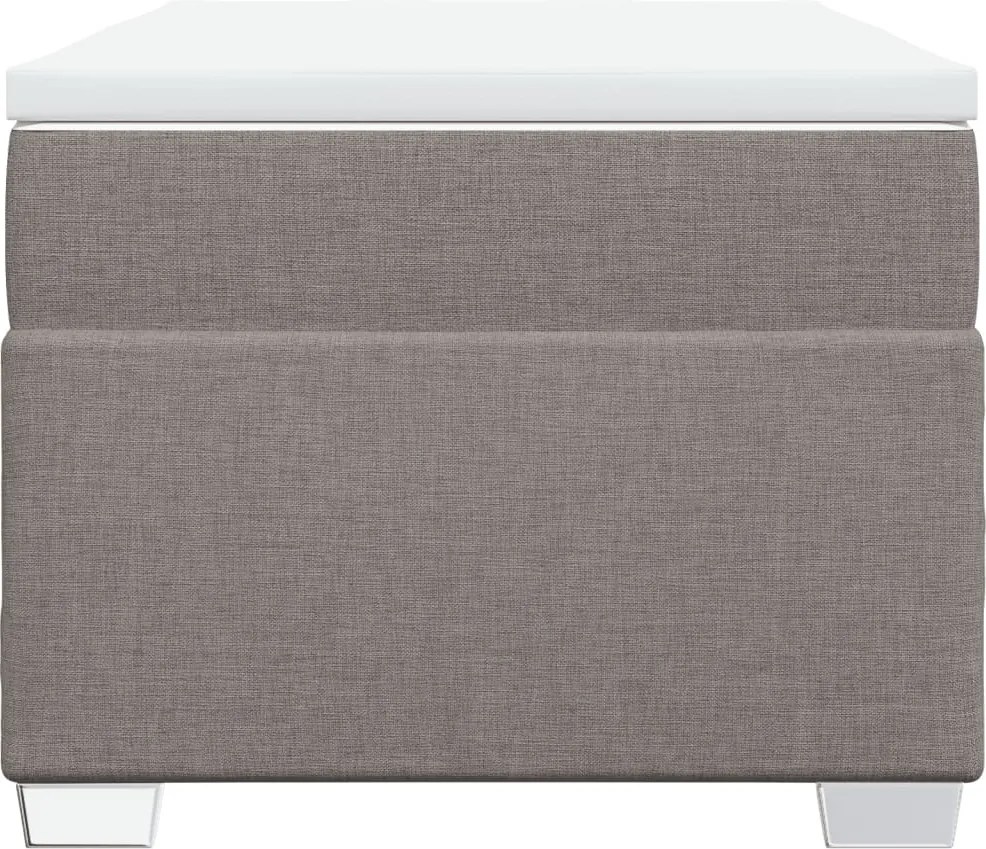 Box spring postel s matrací taupe 100 x 200 cm textil 3285113