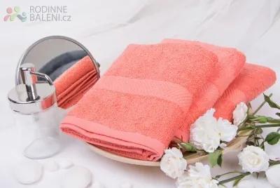 XPOSE ® Froté ručník VERONA - korálová 50x90 cm