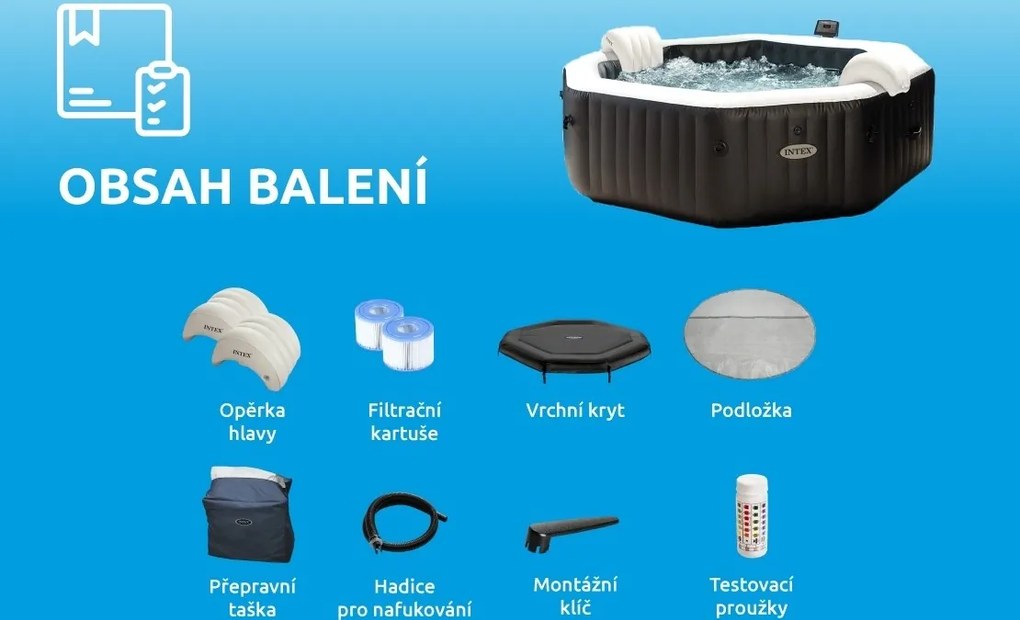 Nafukovací vířivka Marimex  Pure Spa - Jet & Bubble Deluxe HWS 6 -Intex 28462EX [6000256]