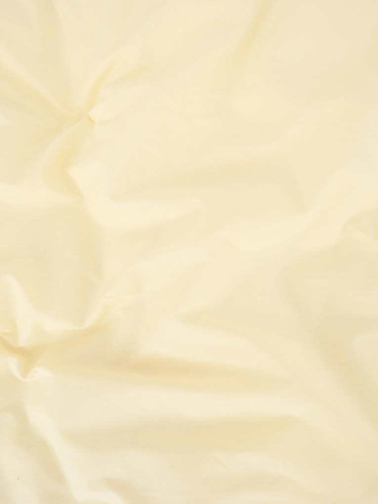 MK Lůžkoviny Bavlněné povlečení Renforcé - Jasmine pastelově žlutá 140 × 200 cm, 70 x 90 cm