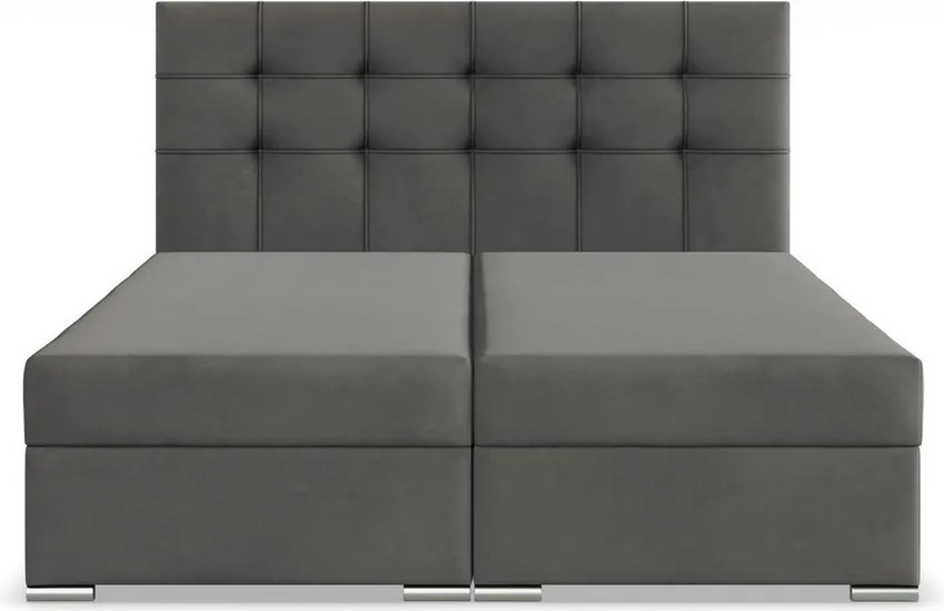 AGroup Kontinentální čalouněná postel ELDA (180 x 200 cm) Barva látky Trinity: Modrá (Trinity 2313)