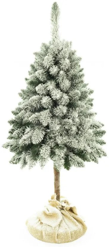 TRENDIE Vánoční stromek Borovice zasněžená na pníku 160 cm