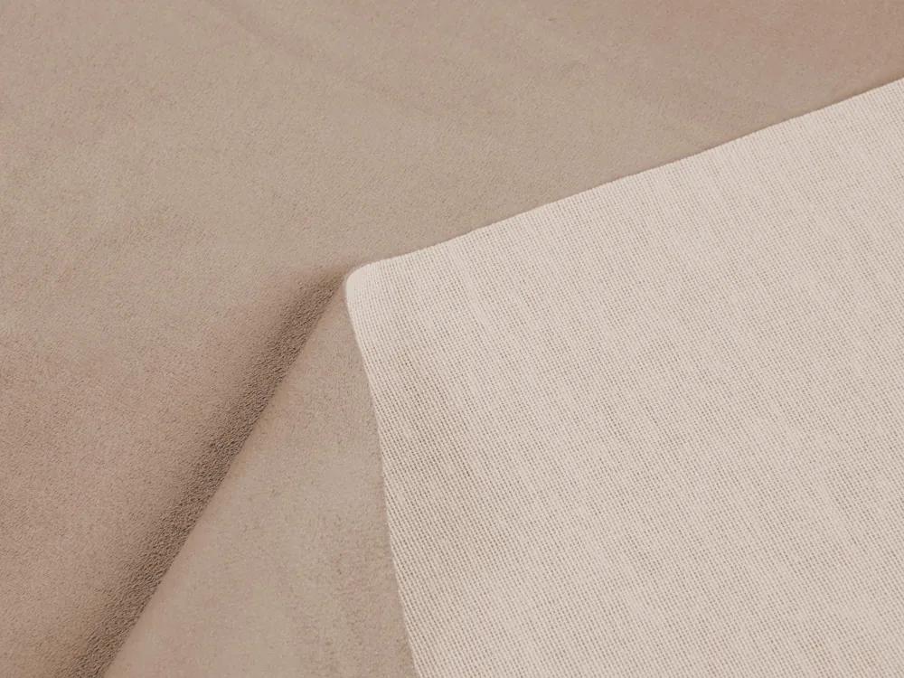 Biante Čtvercový ubrus/imitace broušené kůže Alcantara ALC-006 Béžový 100x100 cm