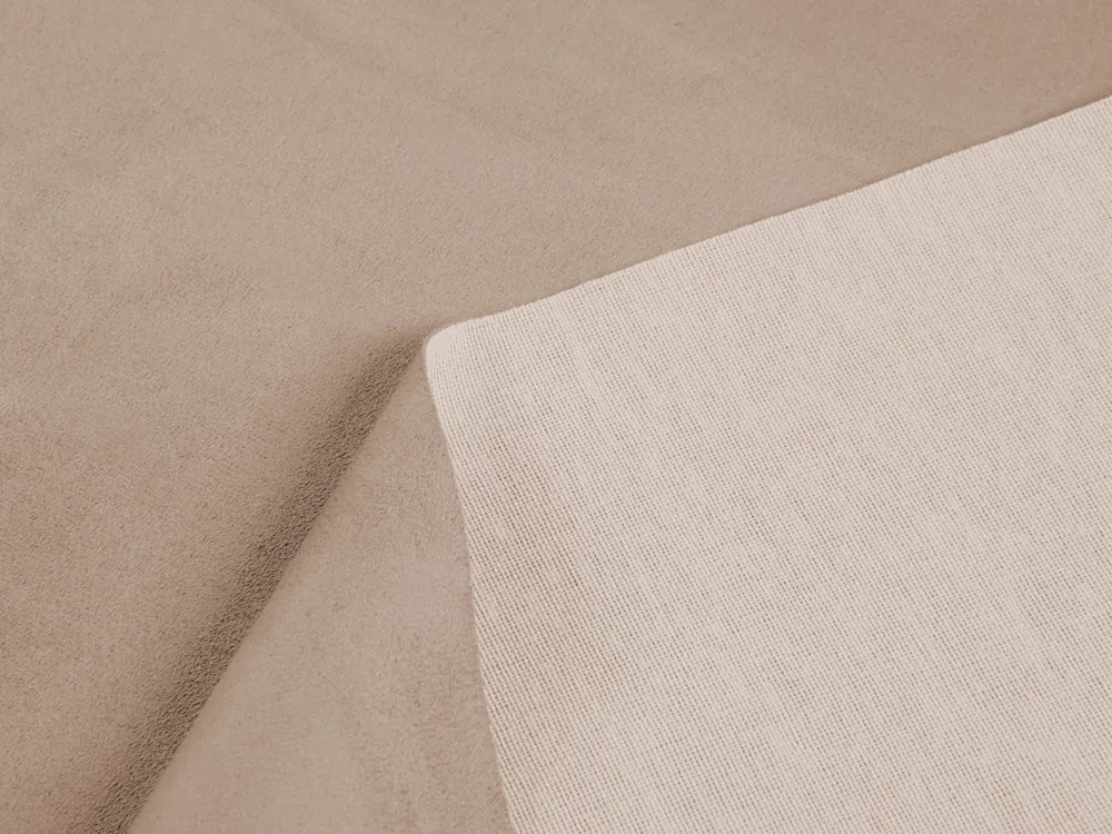 Biante Oválný ubrus/imitace broušené kůže Alcantara ALC-006 Béžový 140x220 cm