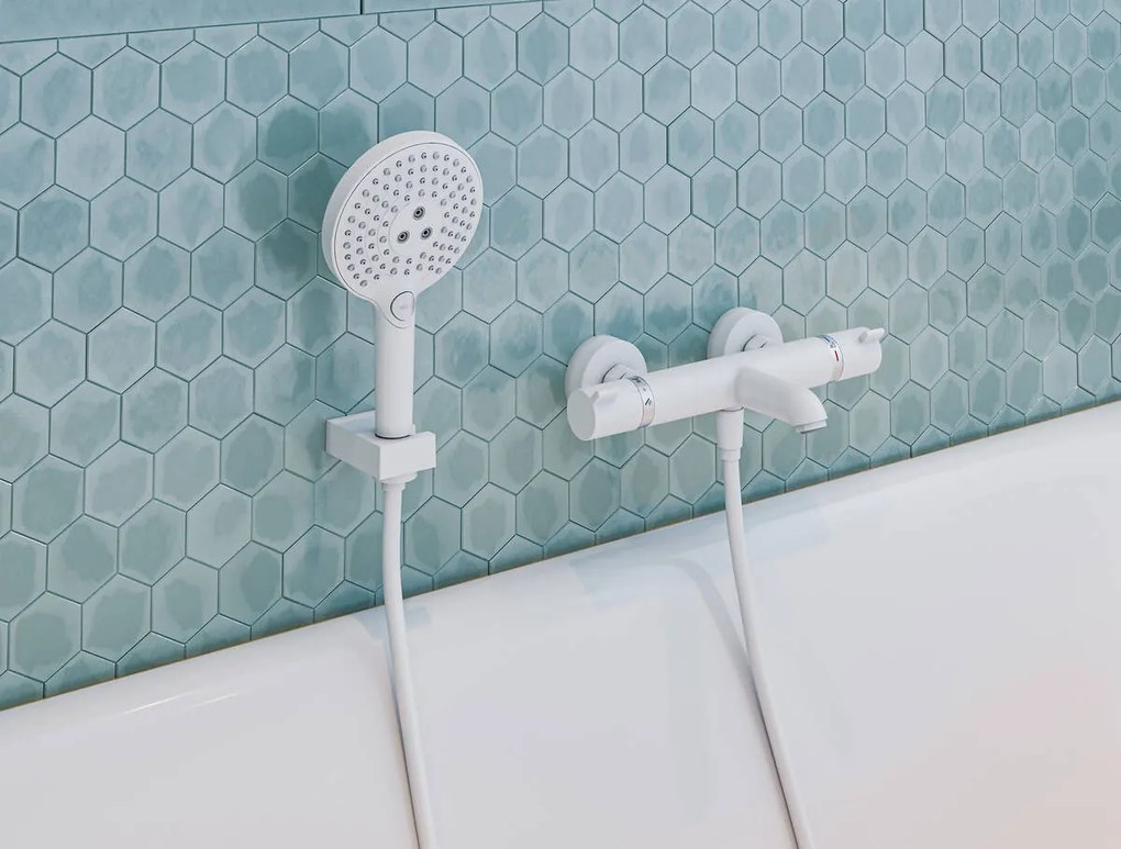 HANSGROHE Hansgrohe, držák sprchy Porter E, matná bílá, HAN-28387700