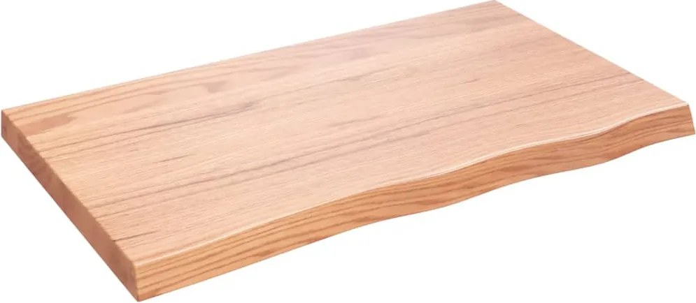 Koupelnová deska hnědá 100x60x(2-6) cm ošetřený masivní dřevo 3156136
