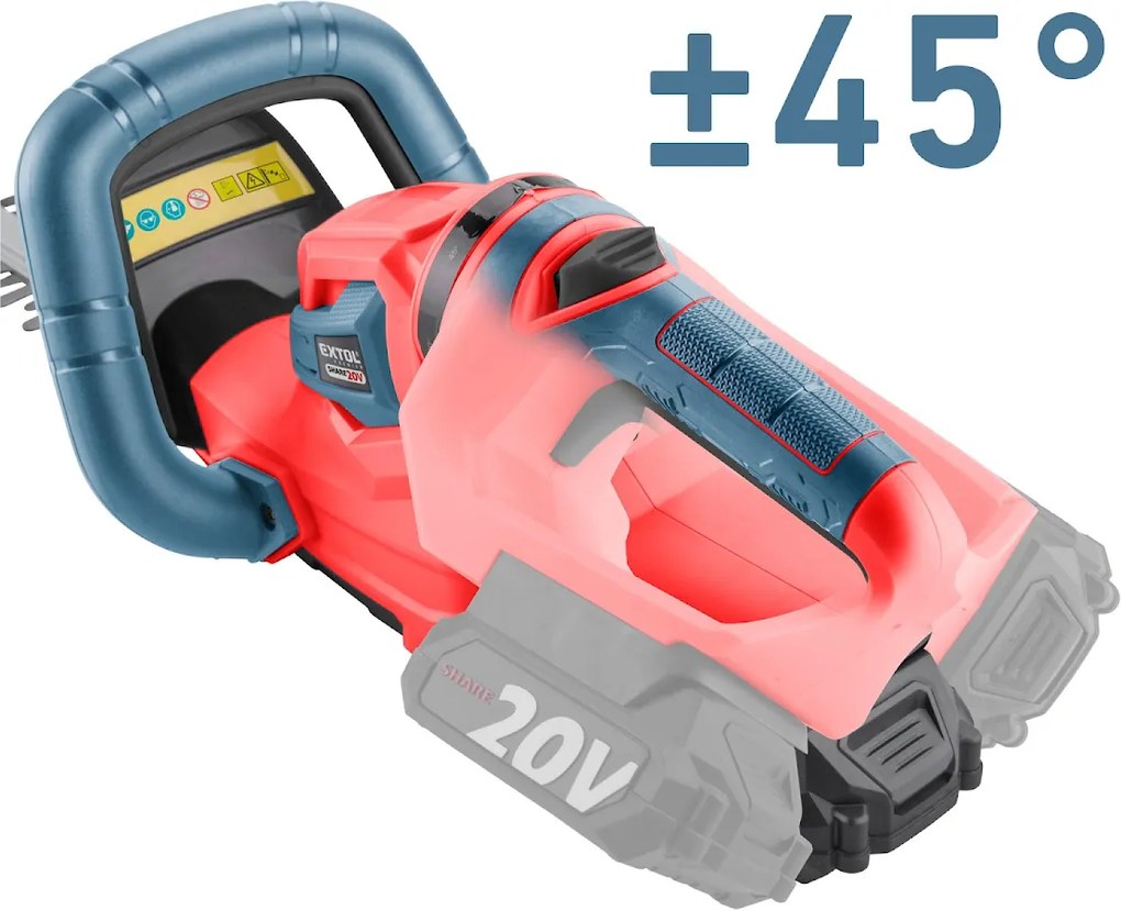 Nůžky na živé ploty aku, SHARE20V, bez baterie a nabíječky, EXTOL PREMIUM 8891933