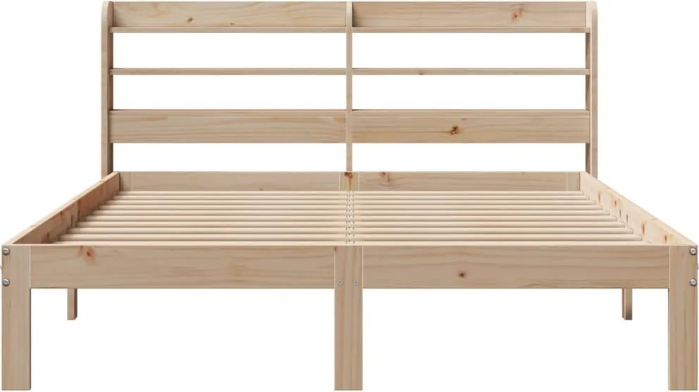 Rám postele s čelem 150 x 200 cm masivní borovice 3306790