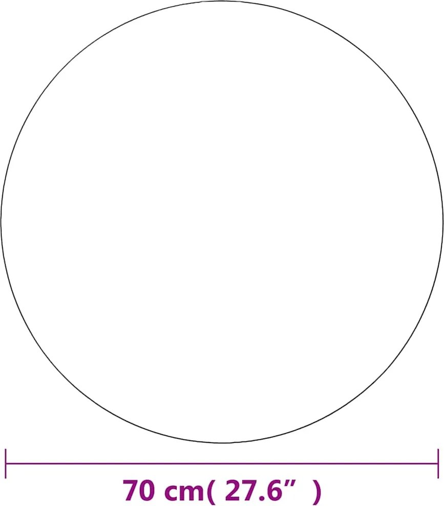 Nástěnná zrcadla 2 ks 70 cm kulatá sklo 3051629