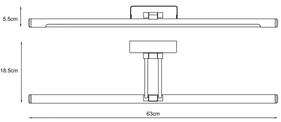 Lucide 48202/12/11 - LED Obrazové svítidlo GAVIN LED/13W/230V IP21 lesklý chrom