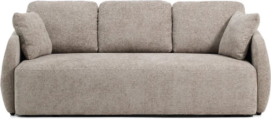 Taupe žinylková rozkládací pohovka 218 cm Laira – Kave Home