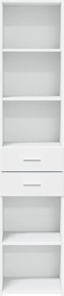 Skříň highboard bílá 40 x 42,5 x 185 cm kompozitní dřevo 3281441
