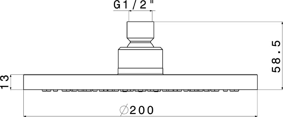 Sapho SF077 hlavová sprcha ⌀ 20 cm se systémem AIRmix