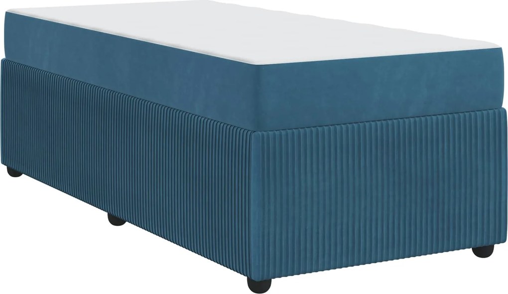 Rám postele Modrá 90 x 190 cm textil 3398338