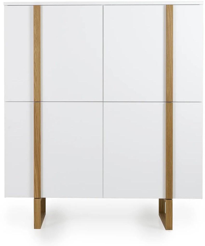 TENZO Komoda BIRKA bílá 135x118cm 9002814454