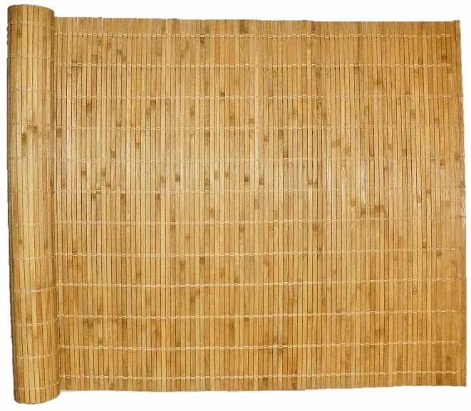 Košíkárna Rohož bambusová za postel silná 50x200 cm ořech